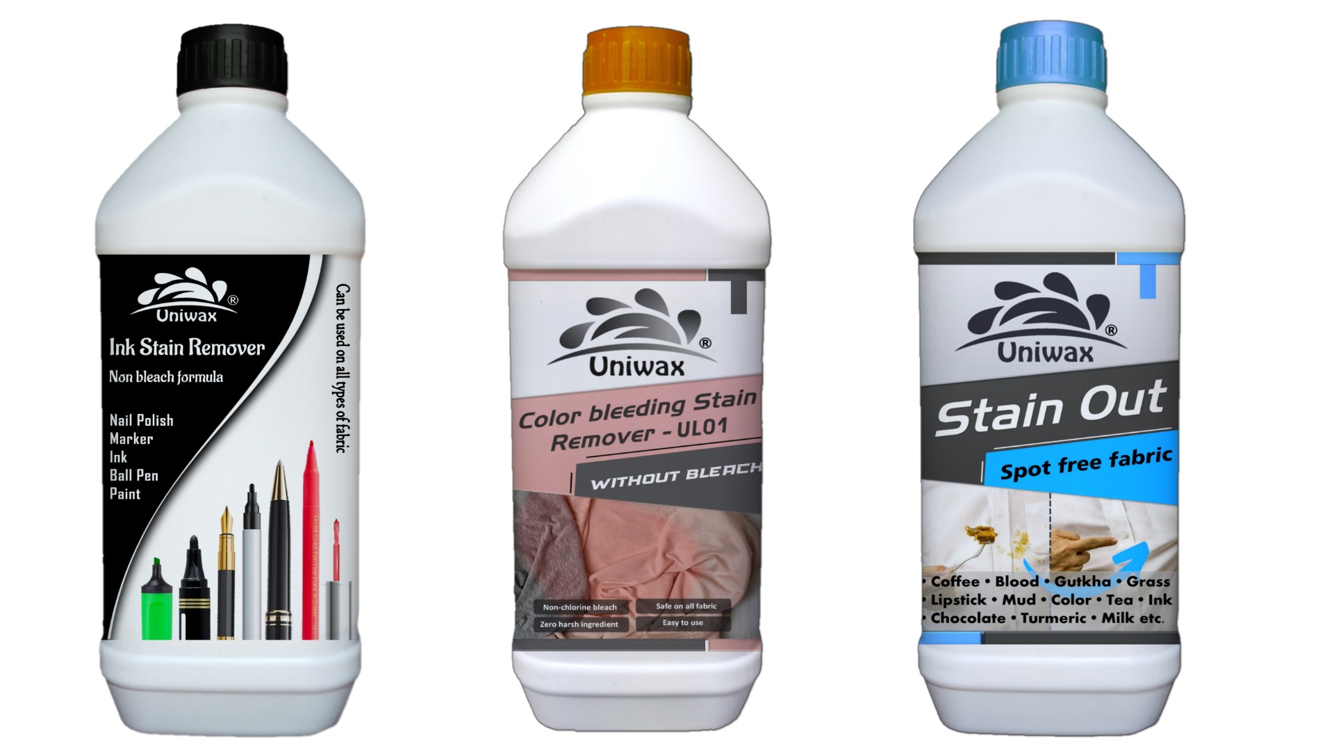 Uniwax cloth Stain Remover Kit 1kg each