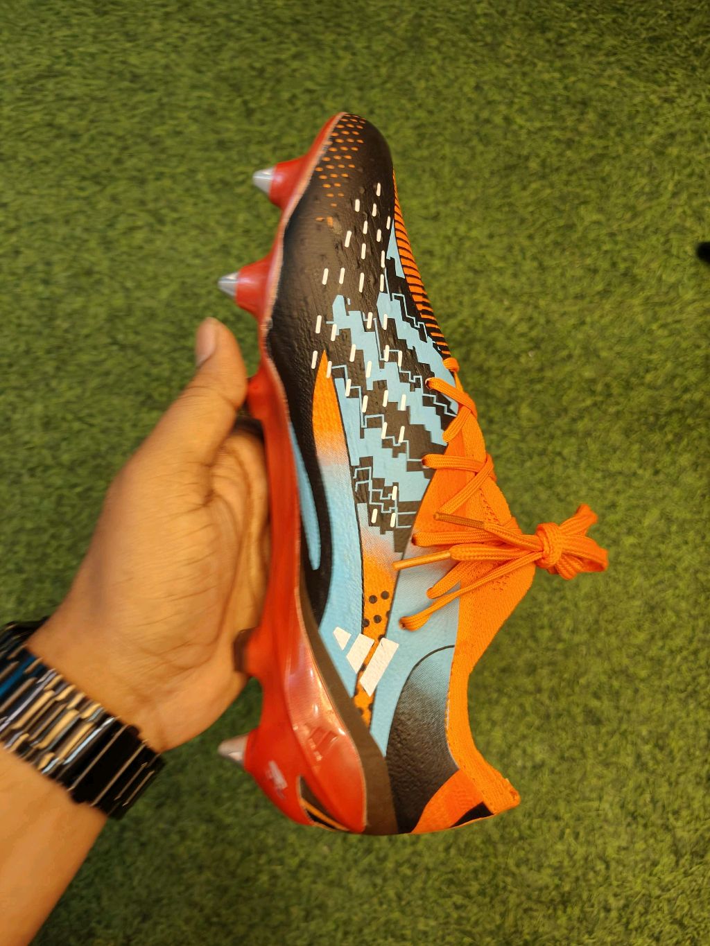 X Speedportal Orange Colour Metal Changer Boot