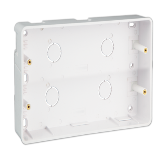 Anchor Roma 12 Module Polycarbonate Surface Box, White