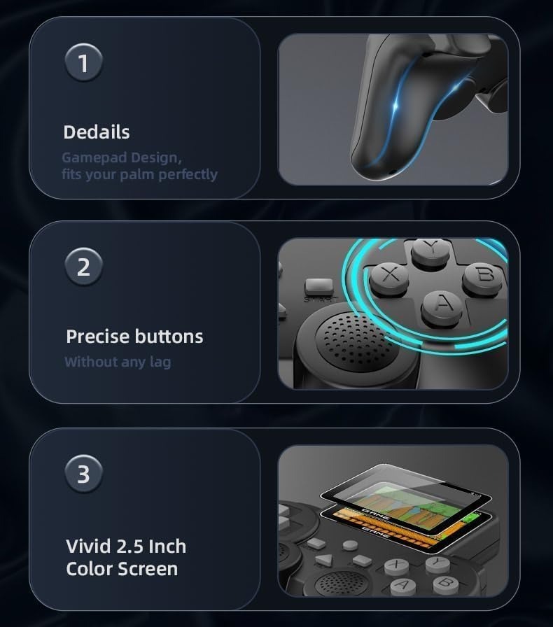 Video Games For Kids 500 in 1 Controller Gamepad Video Game, Retro ...