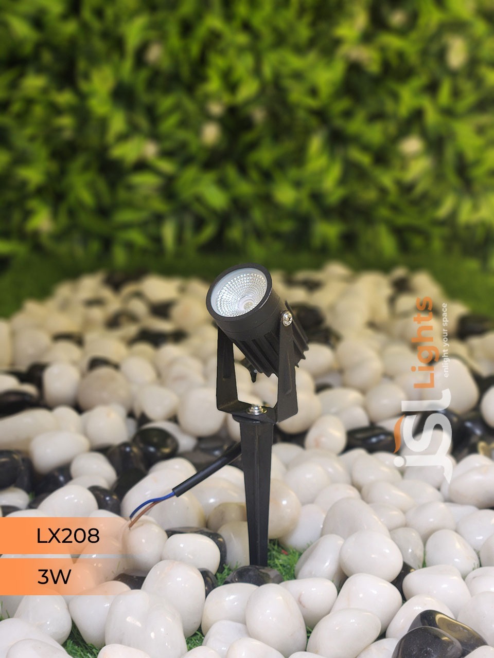 LX 208 3W LED Spike Garden Spot Light