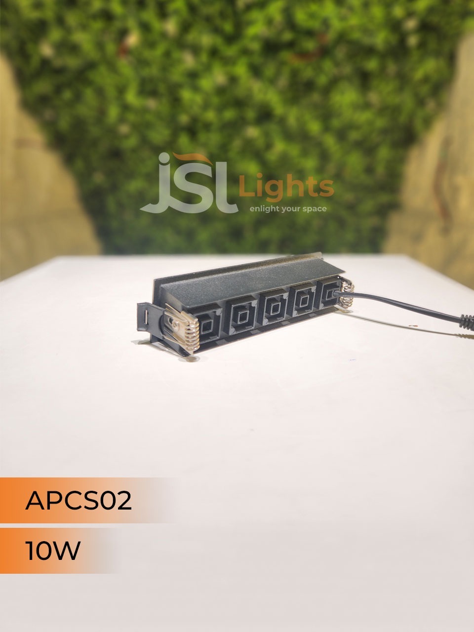 AP CS02 10W Black Linea Recessed COB Spotlight