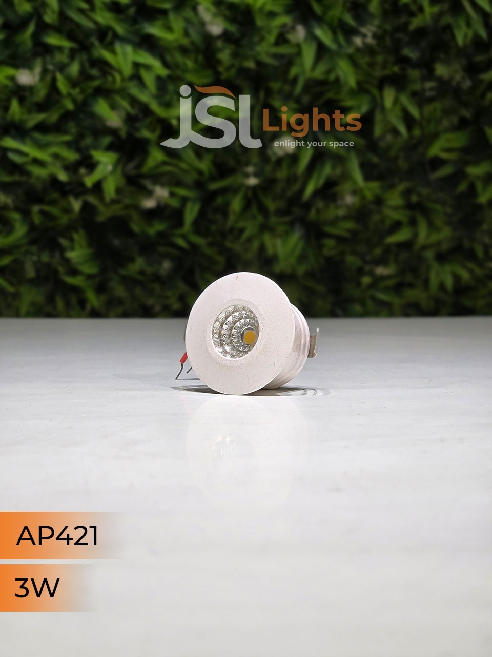 APRA 421 3W White Deep Recessed COB Downlight