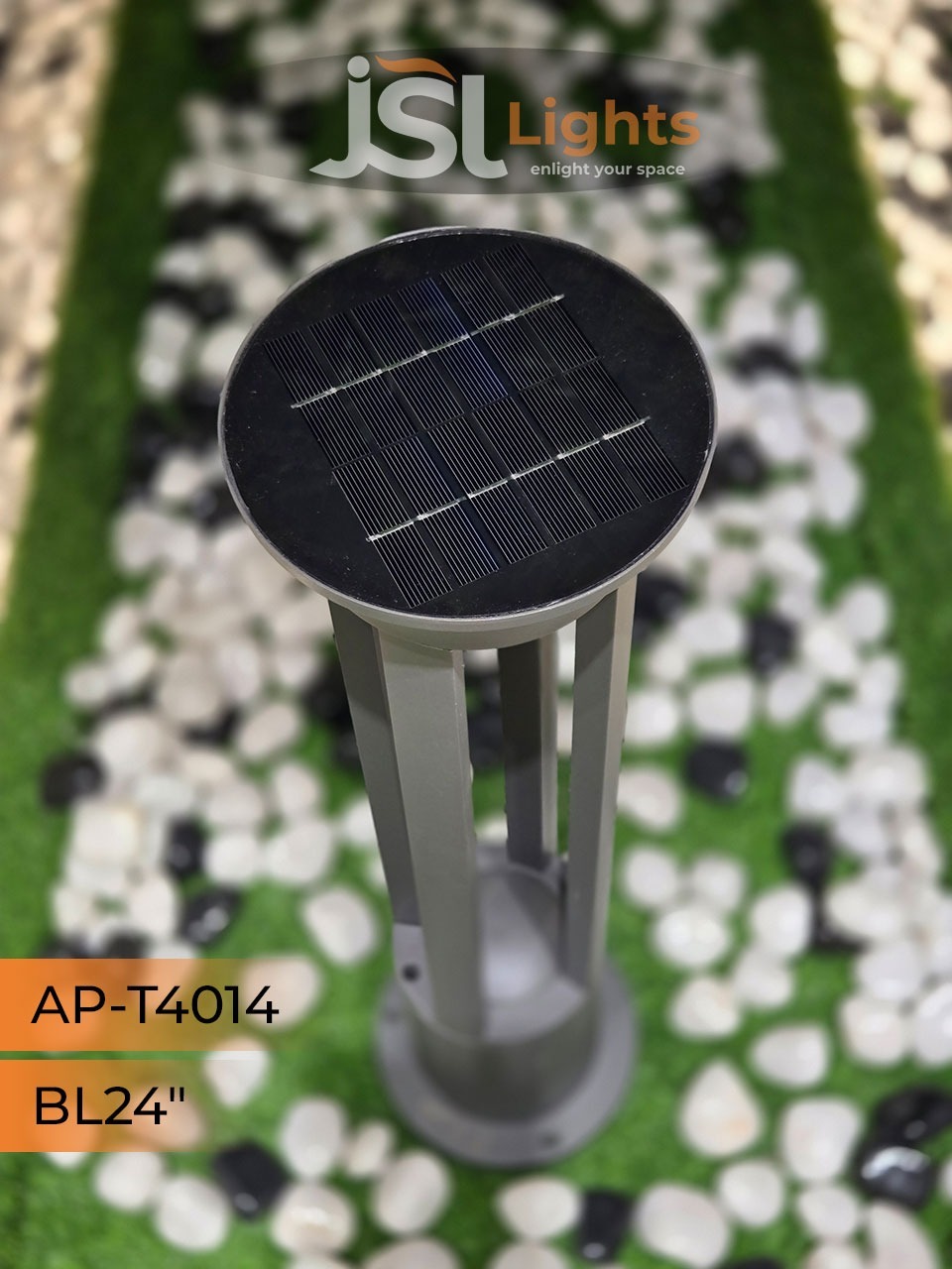APRA T- 4014 24" RD Outdoor Solar Led Light