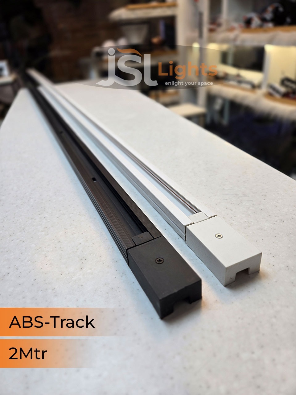 APRA 1Meter ABS Black Ceiling Track Channel