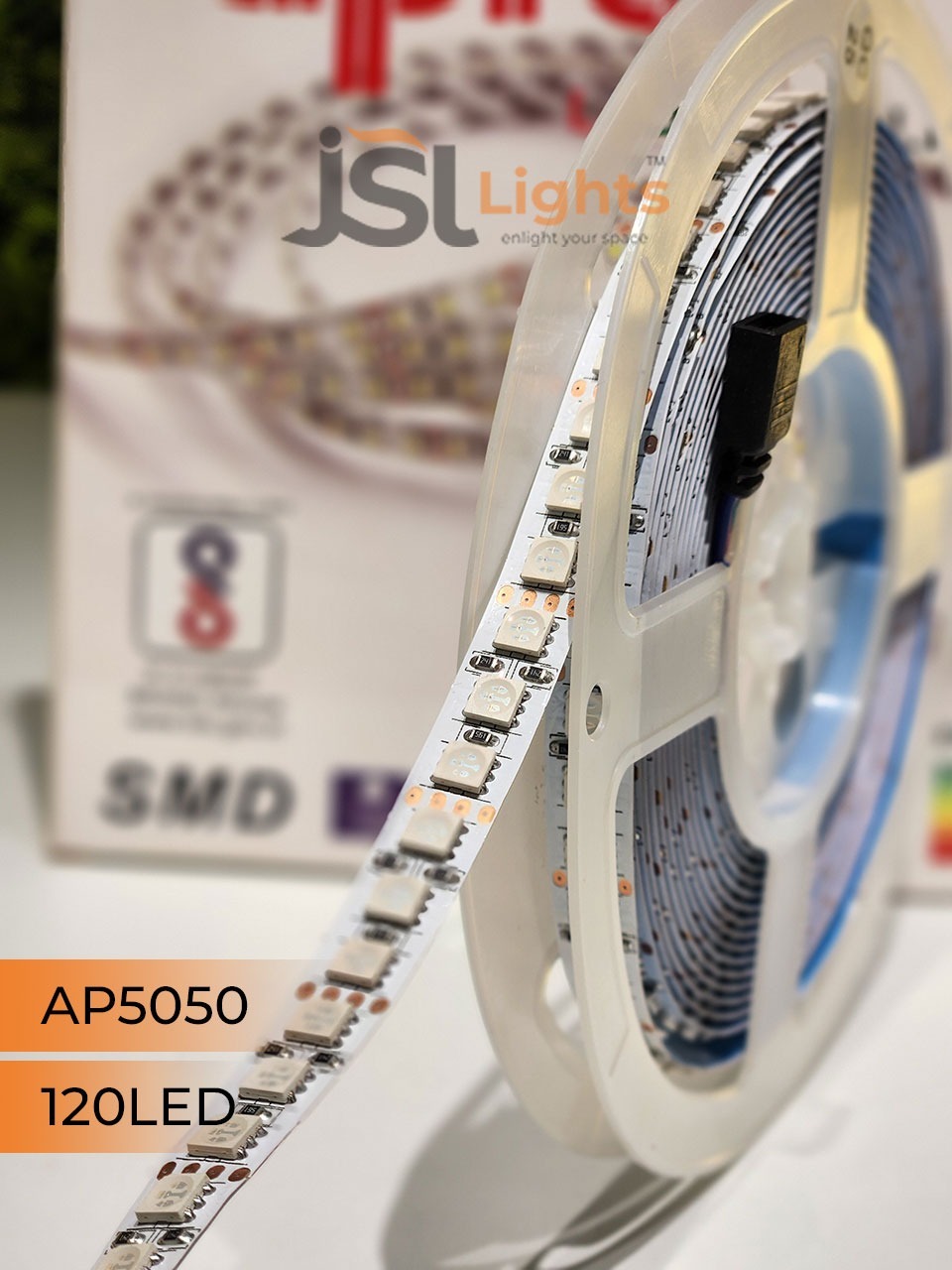 APRA 12V 5050 RGB 120Led Strip Light 5Mt Pack