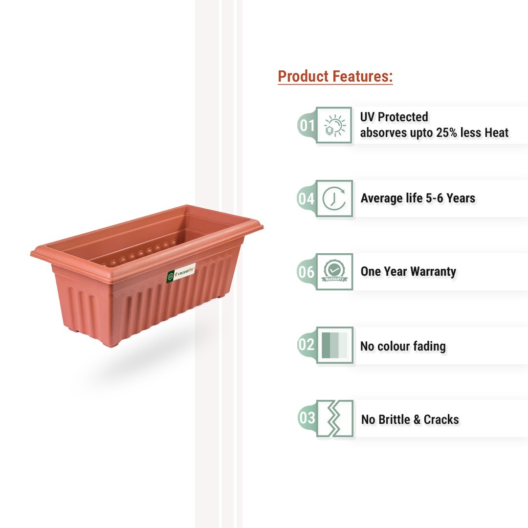 24 Inch Garden King UV Rectangle Planter
