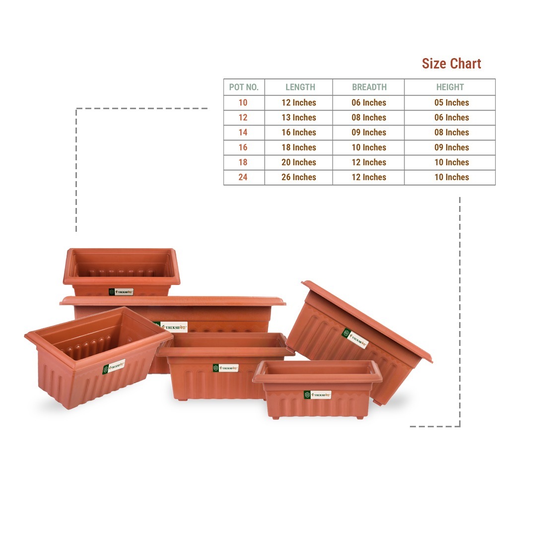 24 Inch Garden King UV Rectangle Planter