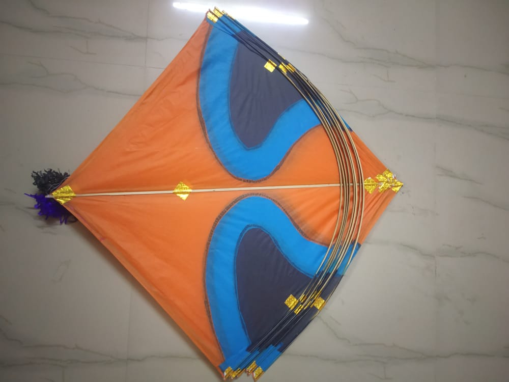Multicolor Big Bana Kite Patang Pauna Full Size 24 X 29, 41% OFF