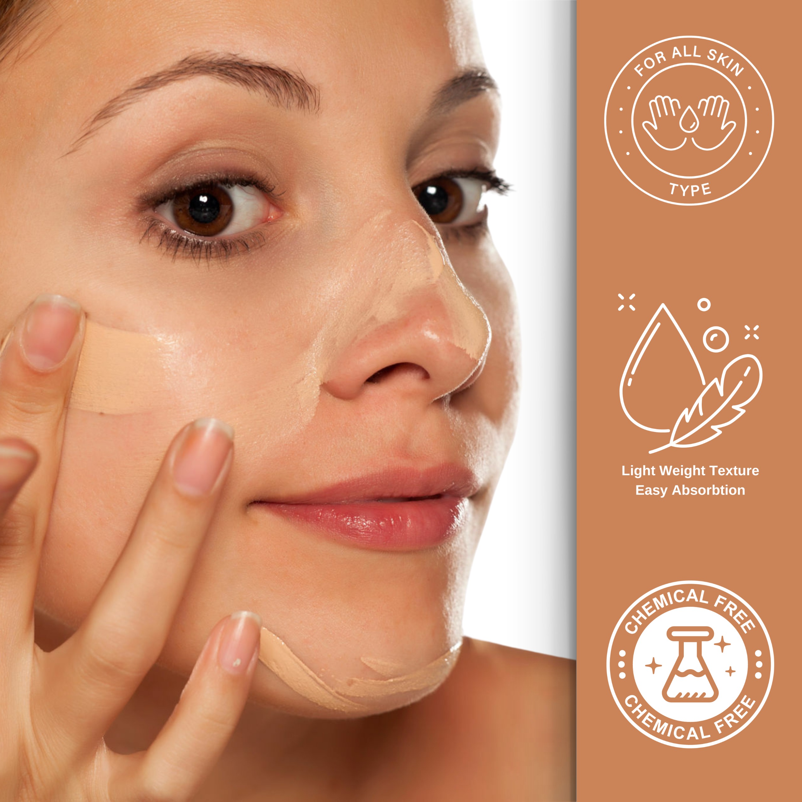 FOUNDATION FACE CREAM WITH SPF