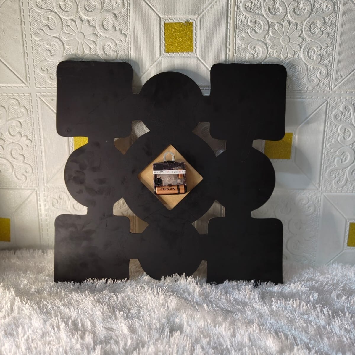 9 Pics with Clock - MDF Wall Collage Frame - SKU500