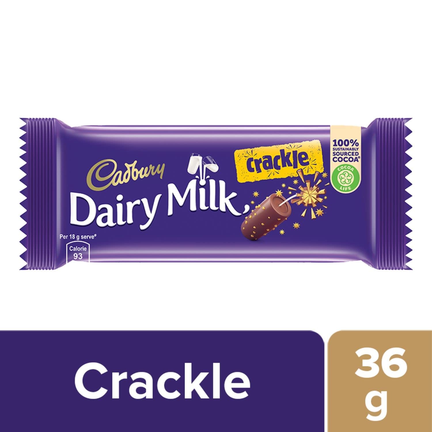 Cadbury Dairy Milk Crackle Chocolate Bar, 36 g