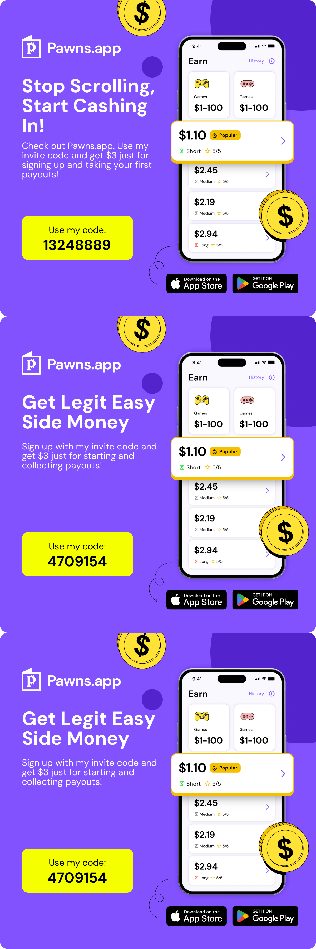 Pawns.app Promo Codes - $10 Off (3 Verified) May 2026