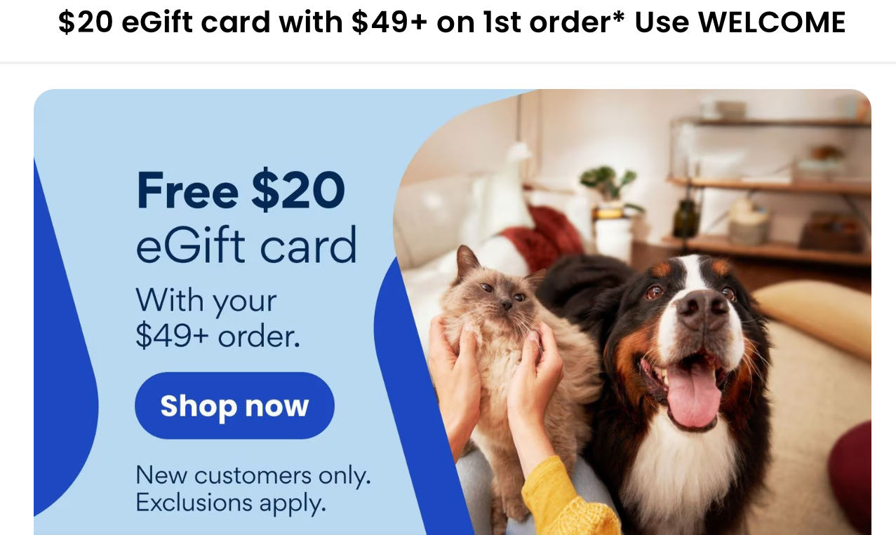 Chewy Promo Codes (9 Verified) - $20 Off Sitewide May 2025
