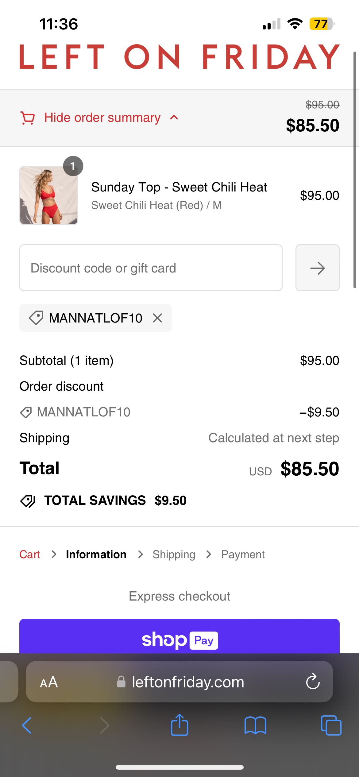 Left on Friday Discount Codes - $15 Off | September 2024