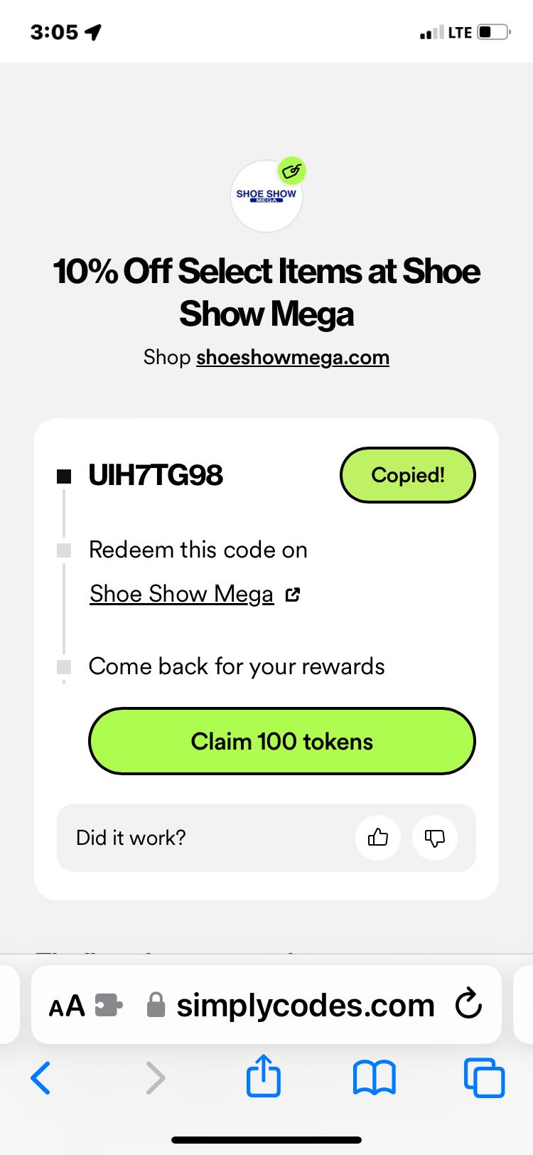 Shoe Show Mega Promo Codes - 50% Off Coupons May 2026