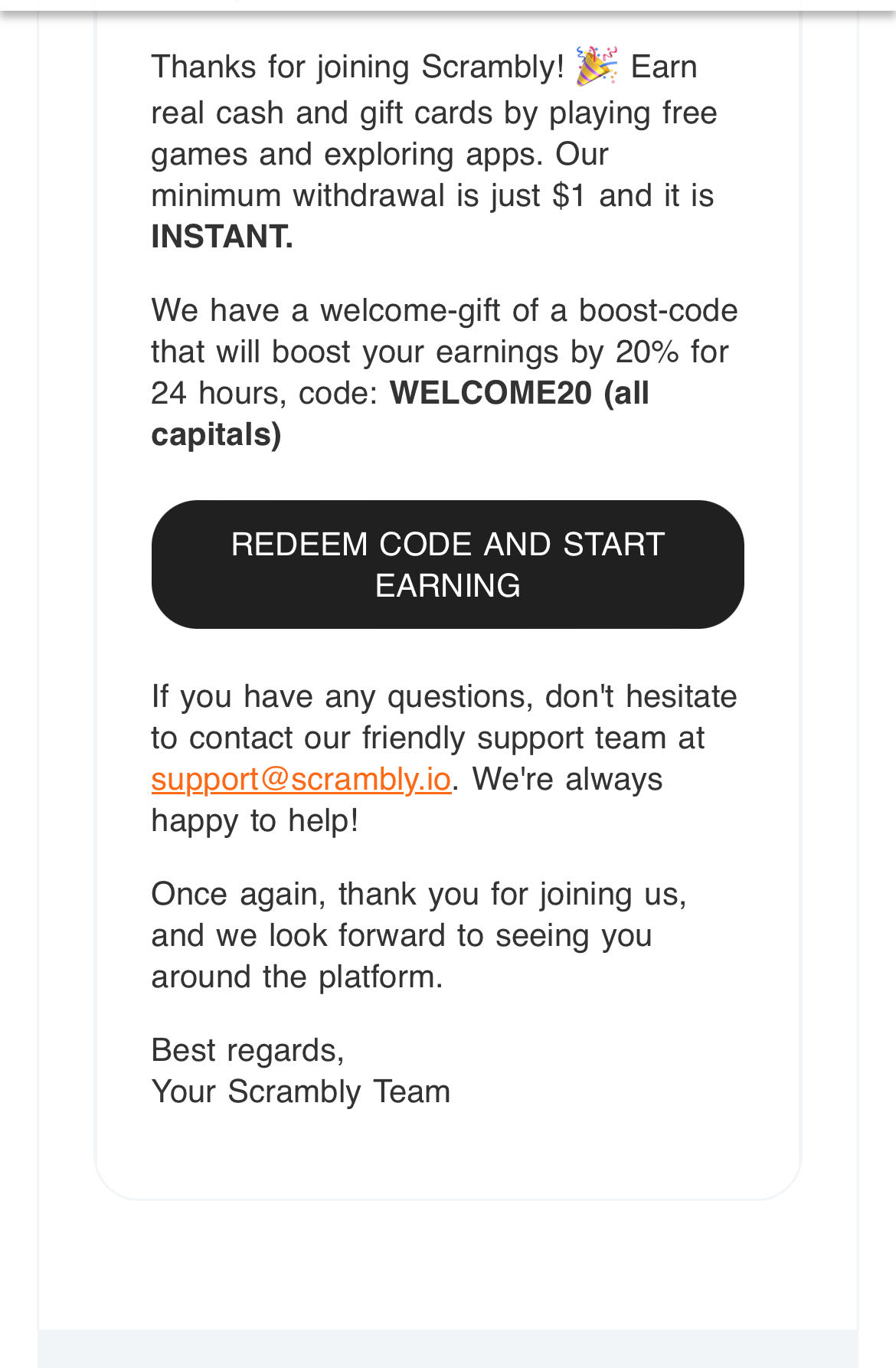 Scrambly Promo Codes (3 Verified) - 20% Off w/Code Jun 2025