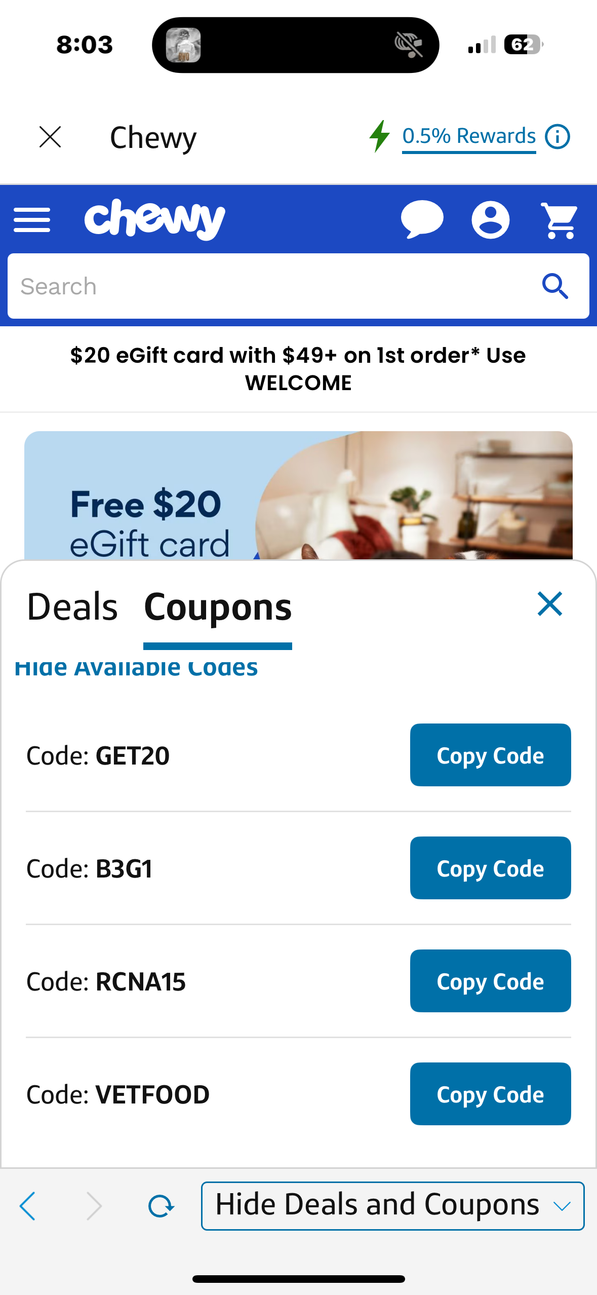 Chewy Promo Codes (9 Verified) - $20 Off Sitewide Apr 2025