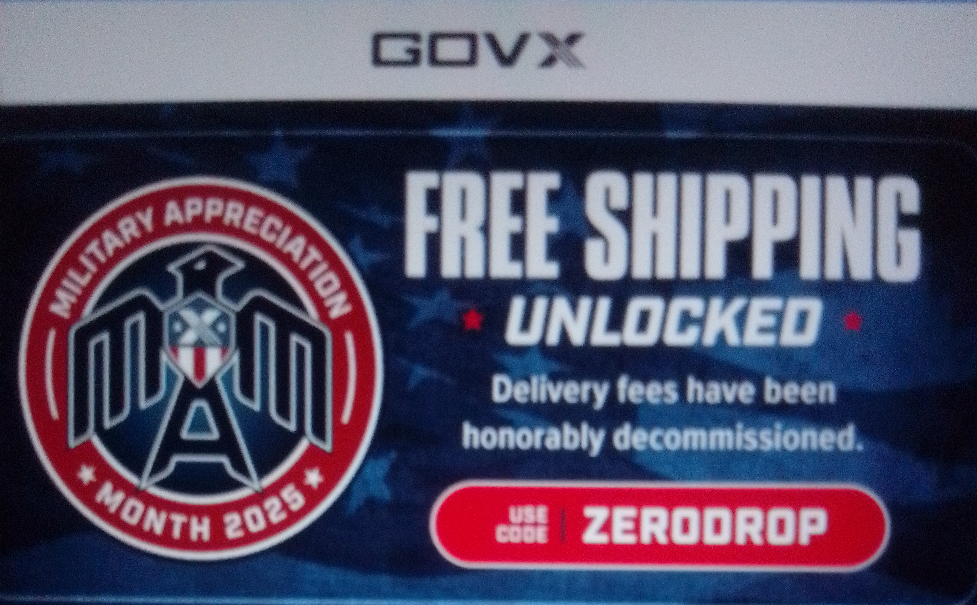 GovX Promo Codes - 25% Off w/Code Coupons Jan 2026