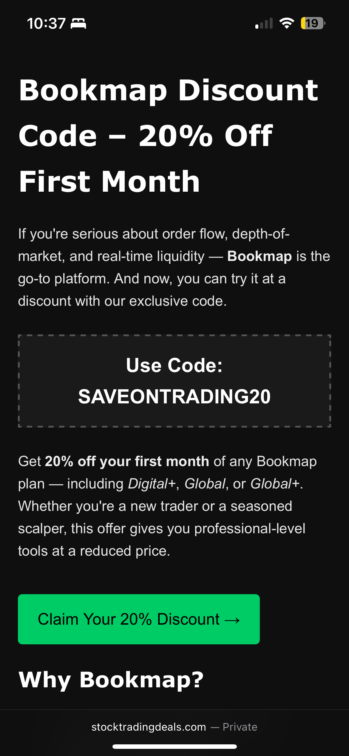 Bookmap Promo Codes - 30% Off (12 Verified) Jun 2026