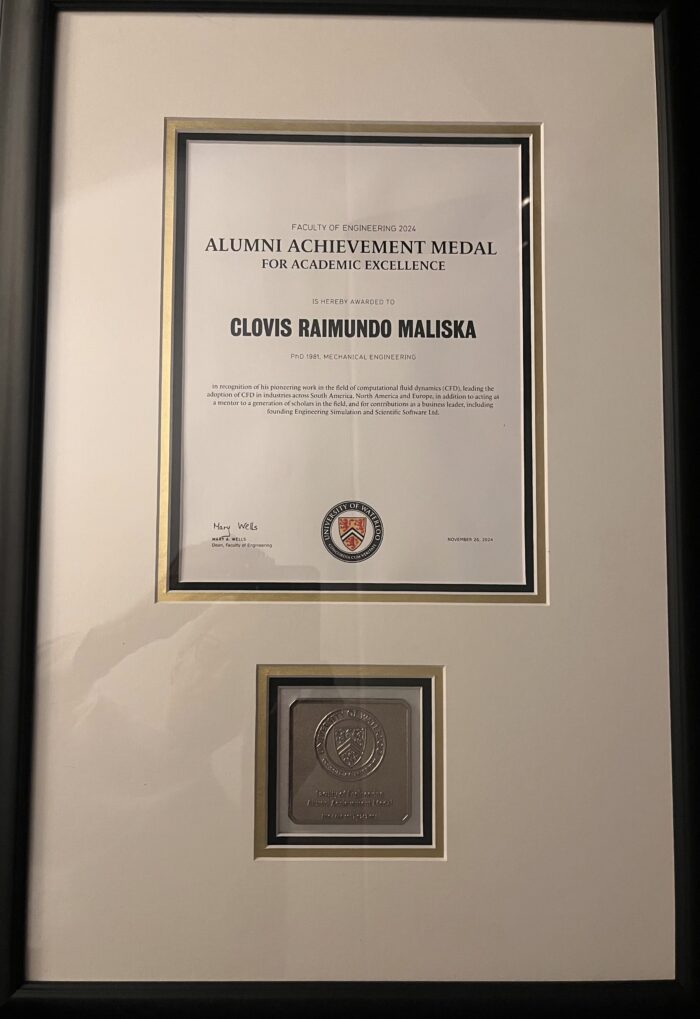 Profesor Clovis R. Maliska, un pionero en CFD, homenajeado en la ...