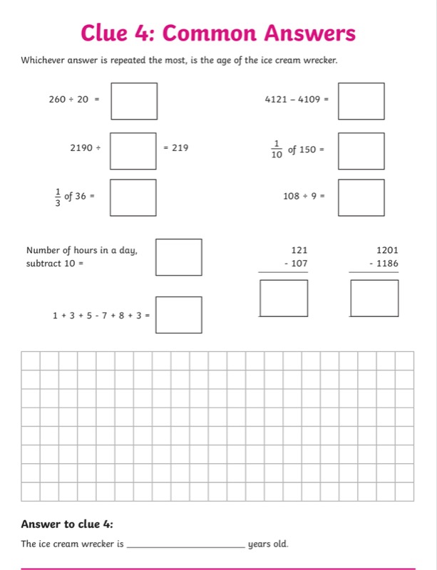 KS2 MATHS PROBLEM SOLVING CHALLENGE KS2 MATHS PROBLEM SOLVING CHALLENGE