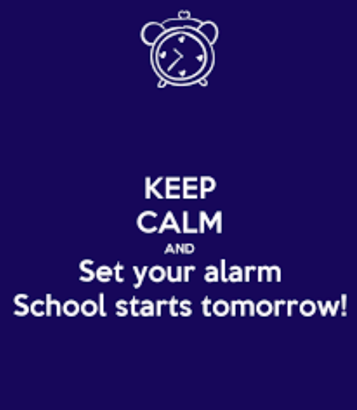 School Reopens Tomorrow School Reopens Tomorrow