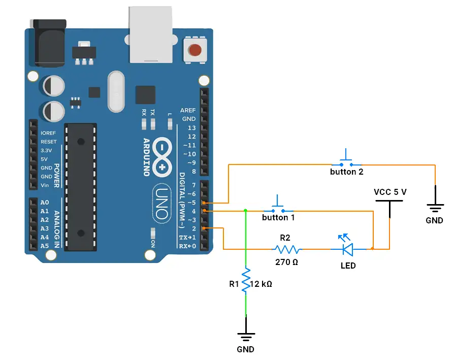GPIO Programming-Arduino GPIO internal PULL-UP 2 (EP) | EWskills