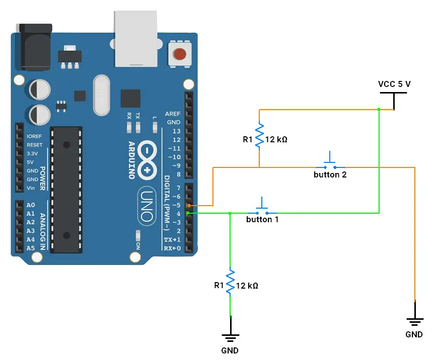 GPIO Programming-Arduino GPIO internal PULL-UP 6 (EP) | EWskills