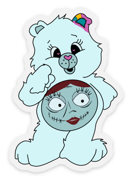 Sally Care Bear 102221 by Sarah (motherboredart) | Clear stickers ...