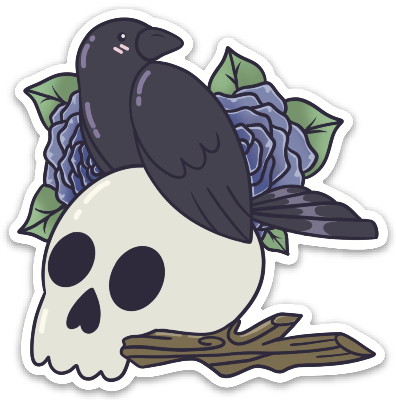 Crow Sticker by Oniyuri Graphics | Die cut stickers | Sticker Mule UK