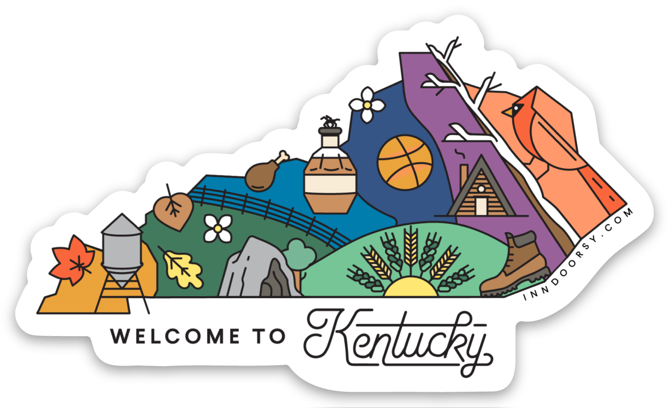 Kentucky Sticker by Inndoorsy | Die cut stickers | Sticker Mule Australia