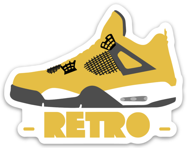 Air Jordan 4 Retro "Lightning" by Kreative Dimensions | Die cut ...