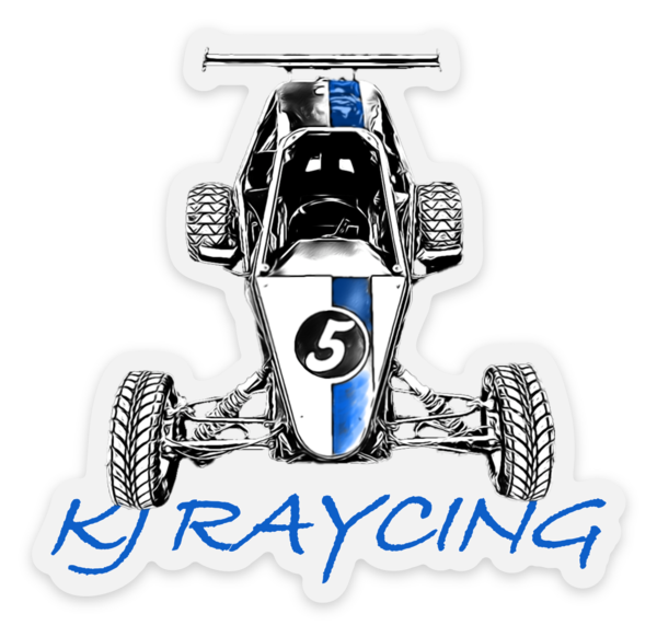 #5 KJ Raycing Crosskart by KJ Raycing | Clear stickers | Sticker Mule