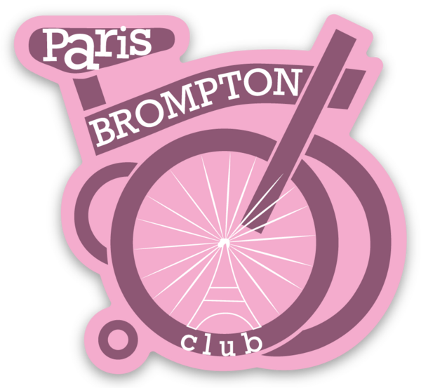 Paris brompton club : la panthère rose by Paris Brompton Club | Die cut stickers | Sticker Mule