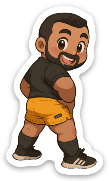 Belfie Chibi Stickers by Jesse Tesoro | Die cut stickers | Sticker Mule UK