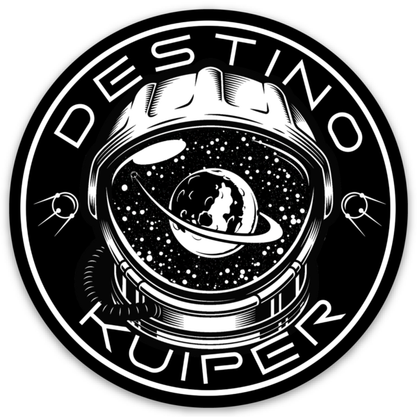 Pegatina Logo Destino Kuiper por Destino Kuiper | Pegatinas redondas ...