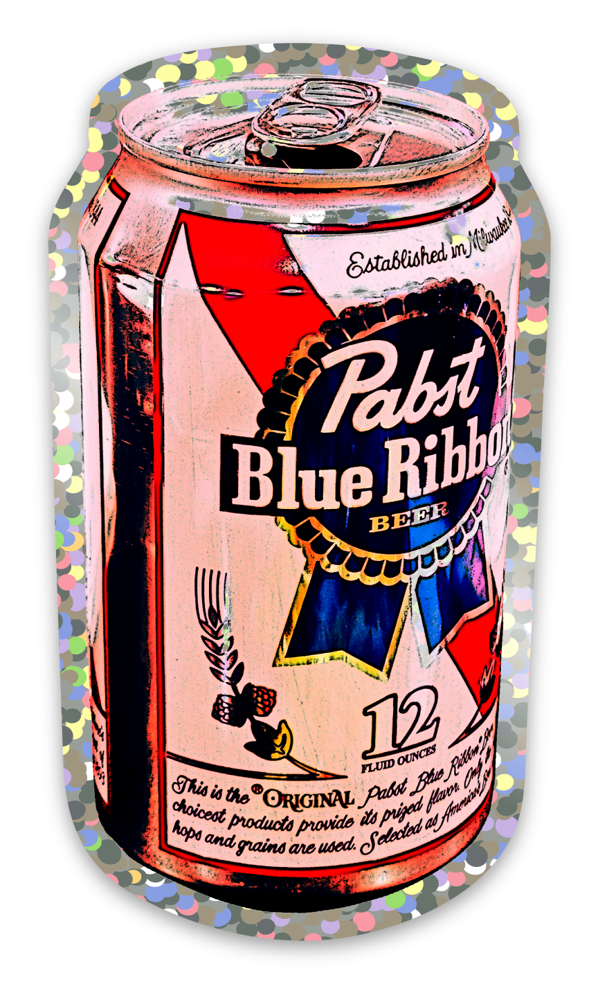 PBR Can Sticker por cameraslinger | Stickers glitter | Sticker Mule Mexico