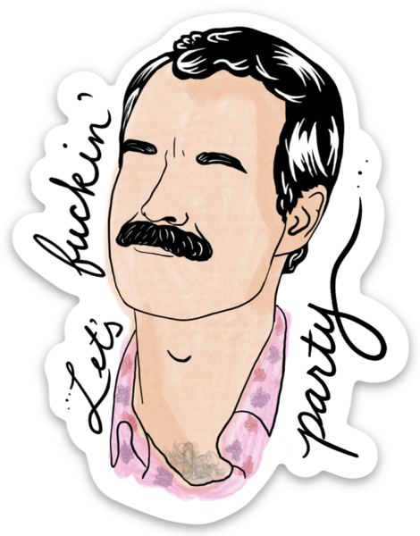 Armand Let’s Party sticker by Jonathan Petersen | Die cut stickers ...