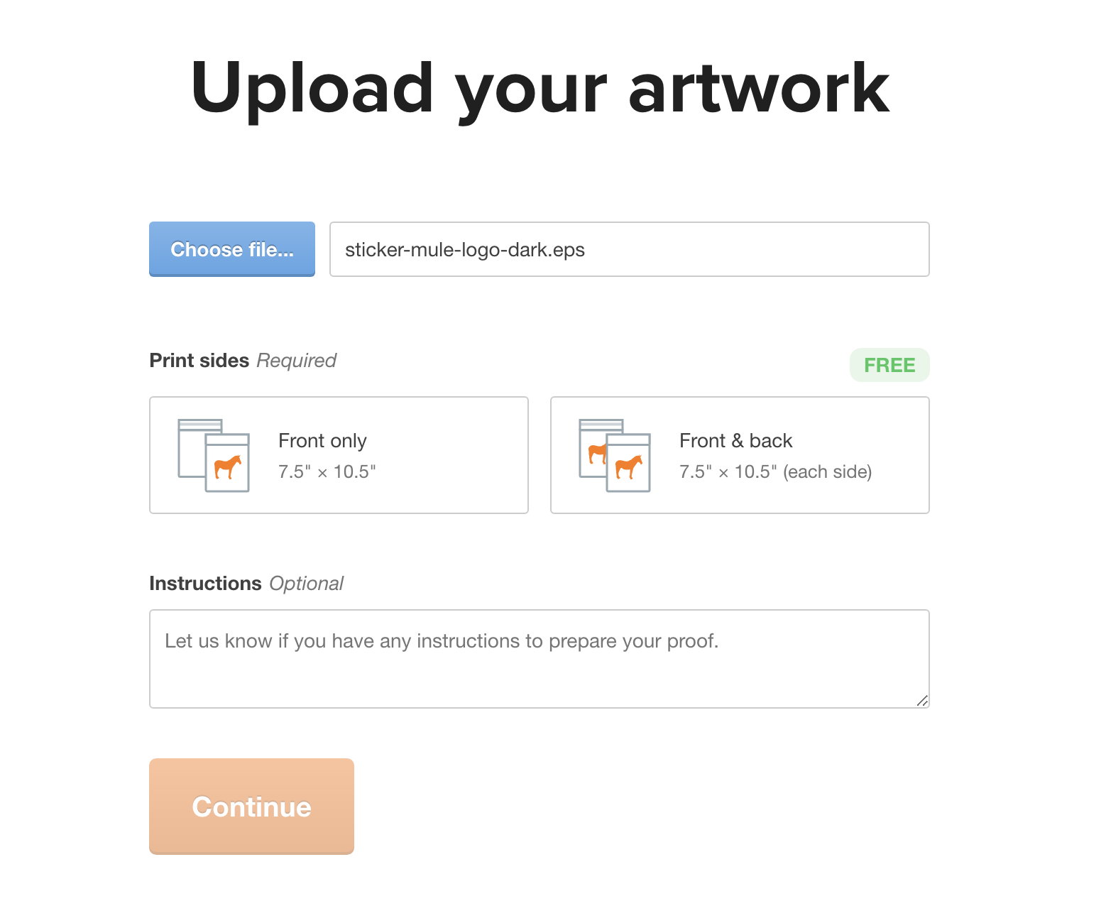 Can you print on the whole custom poly mailer? | Sticker Mule