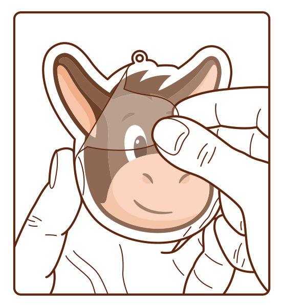 Do custom keychains come with a protective film or laminate? | Sticker ...