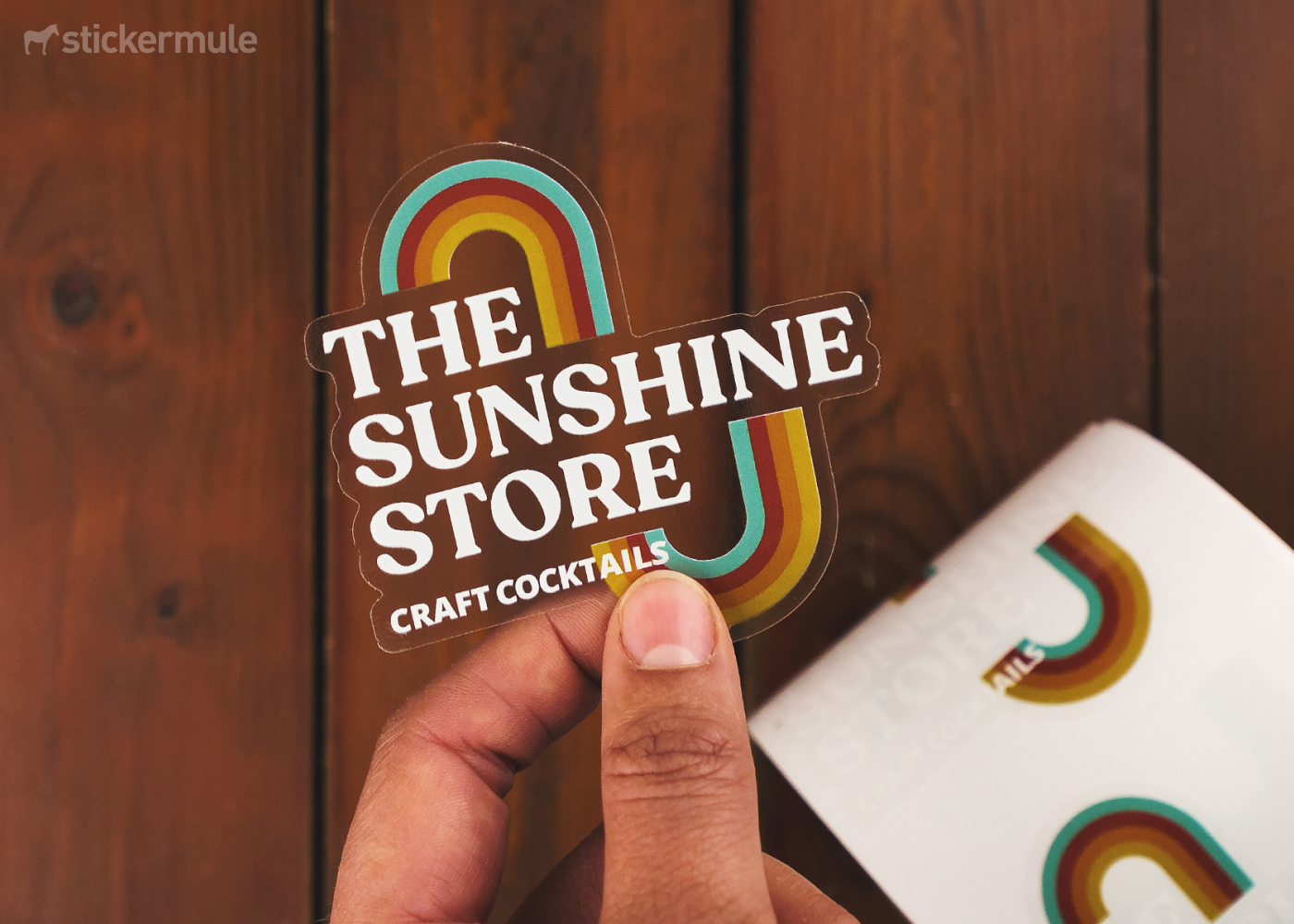 What kind of finish do clear labels have? | Sticker Mule Canada