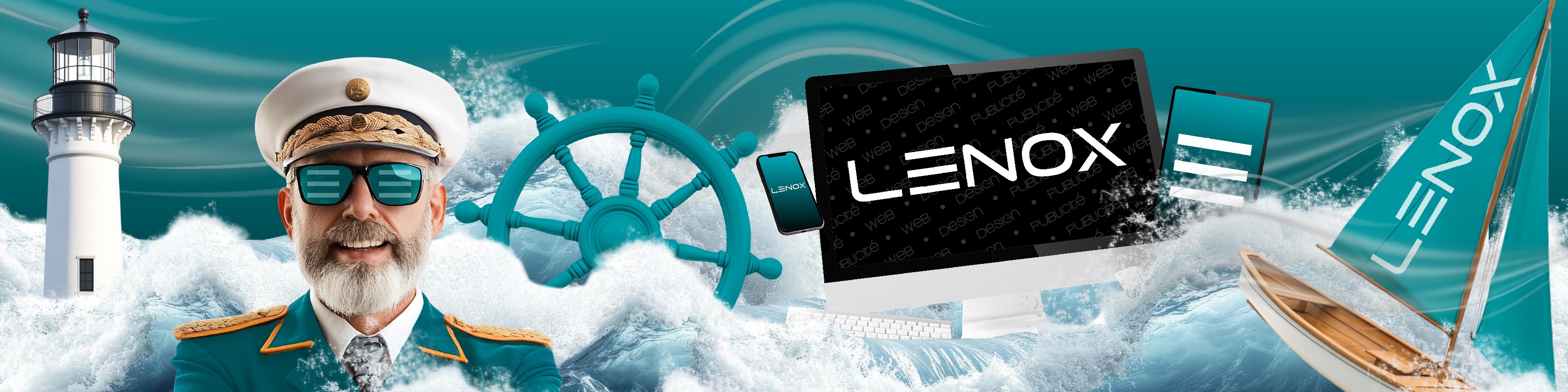 Agence Lenox étiquettes | Sticker Mule France