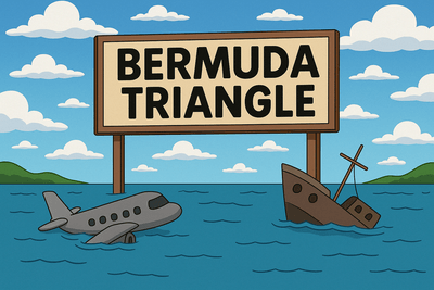 Bermuda Triangle Cartoon Illustration by Mat Rex | Image gallery ...