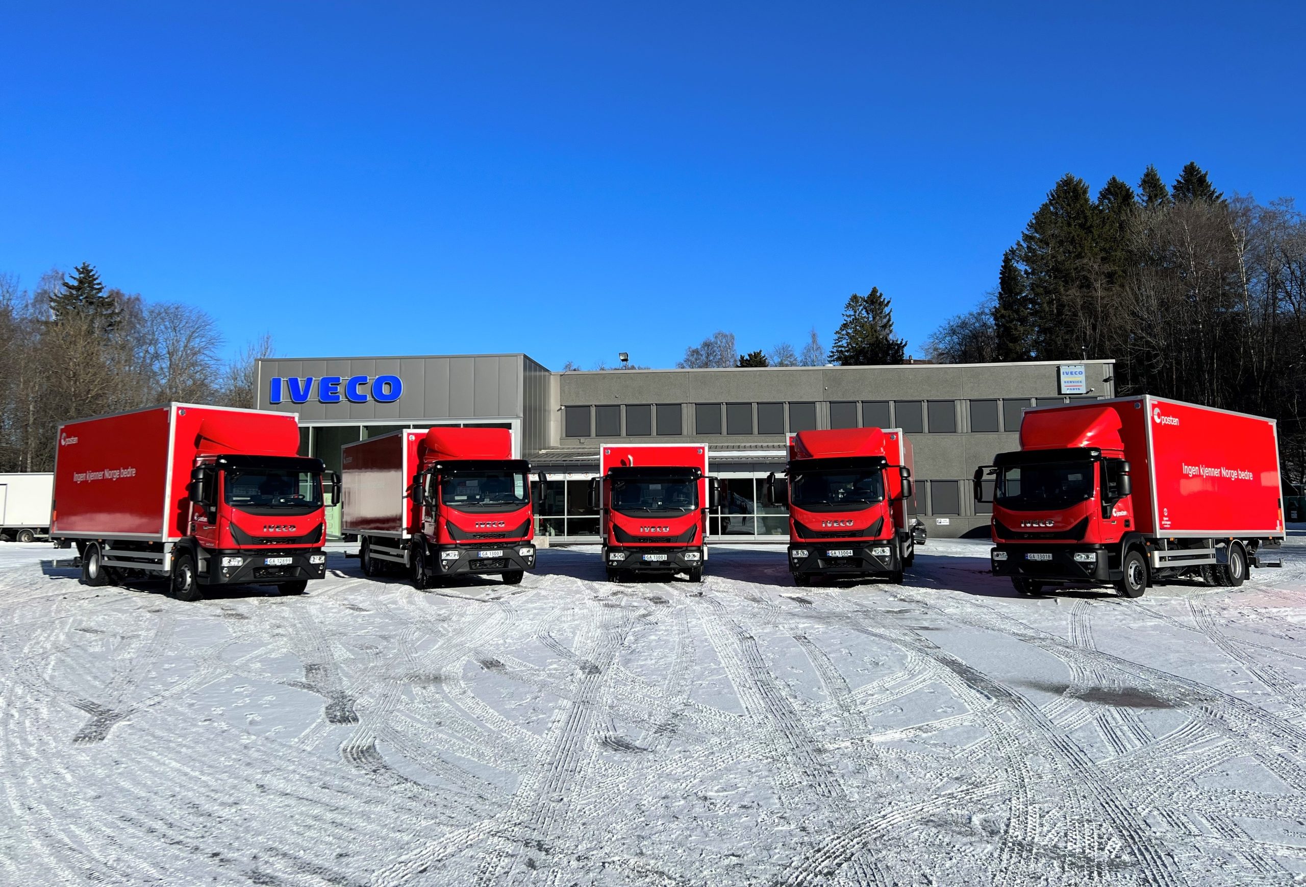 Fem gassdrevne IVECO Eurocargo til Posten - Biogassbransjen.no
