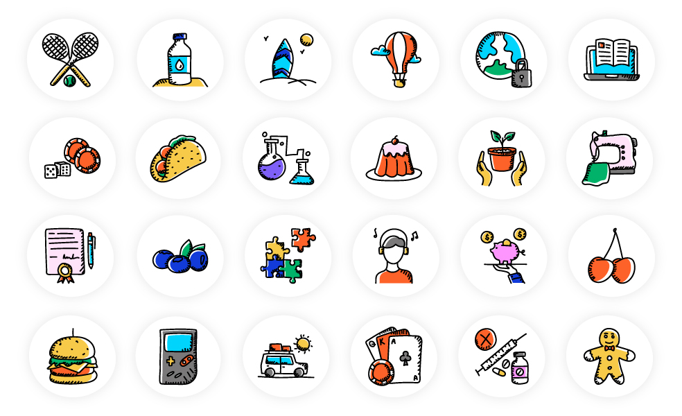 500 Doodle Icons - Smashing Stocks