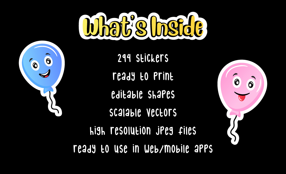 290+ Cute Stickers With Gradient Vectors - Smashing Stocks