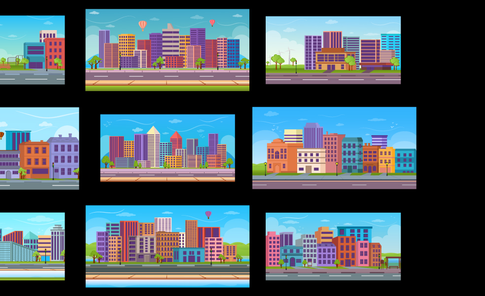 15 Urban Backgrounds Illustrations - Smashing Stocks