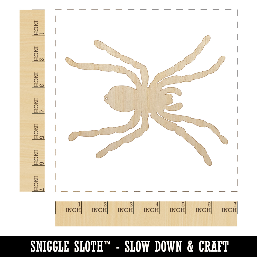 Spider Solid Unfinished Wood Shape Piece Cutout for DIY Craft Projects ...