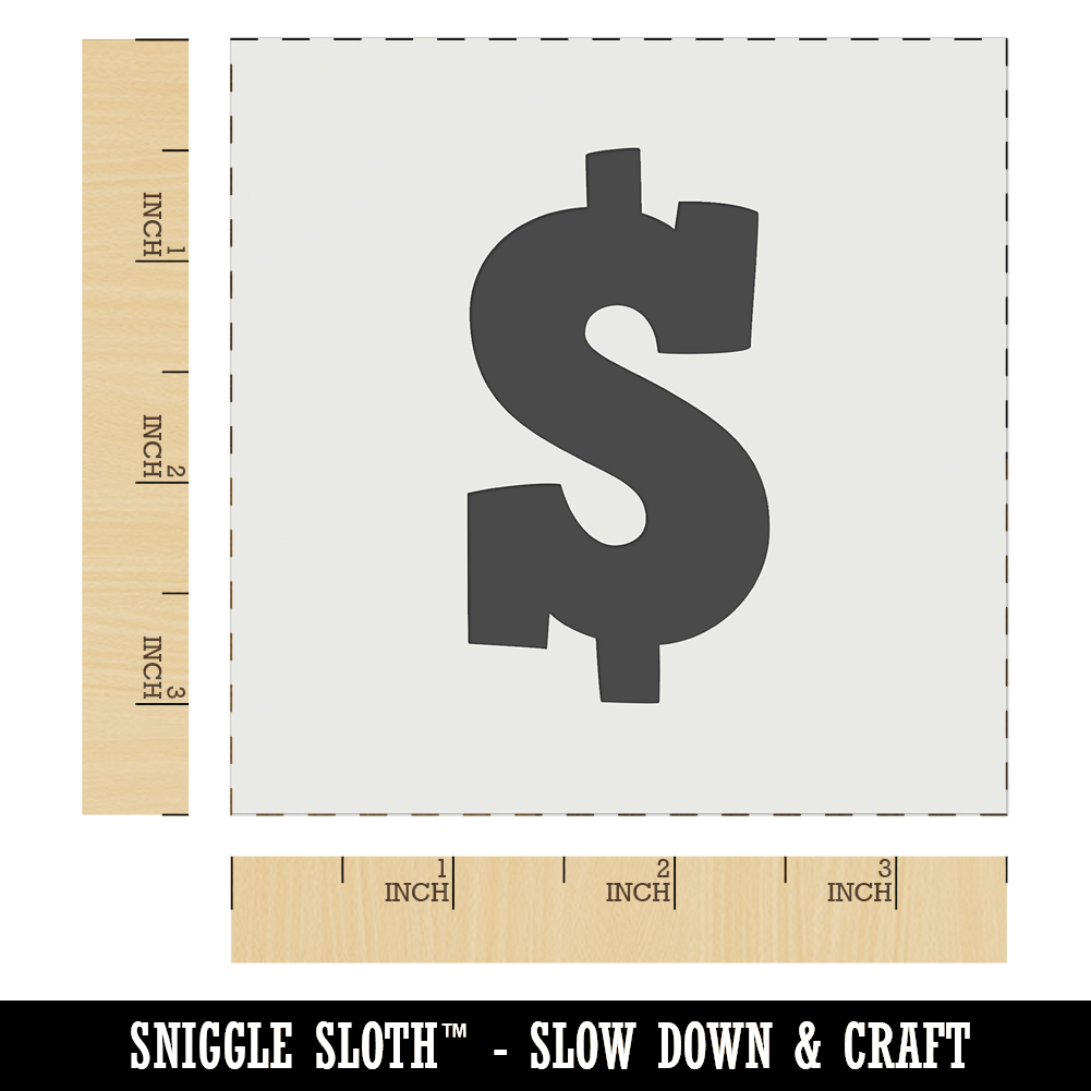 Dollar Sign Money Symbol Wall Cookie DIY Craft Reusable Stencil | eBay